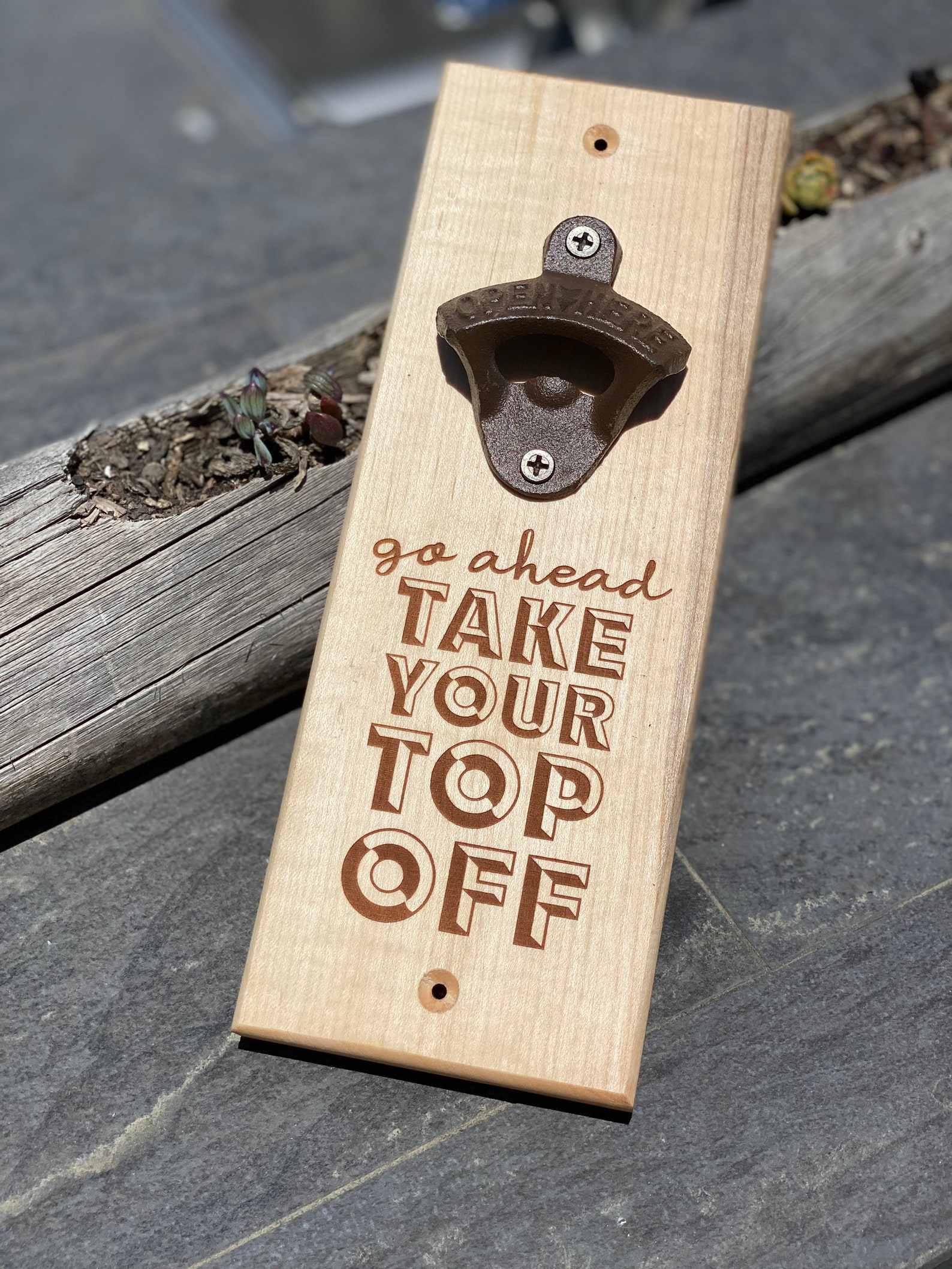 Take Your Top off Bottle Opener Custom Engraved | Etsy