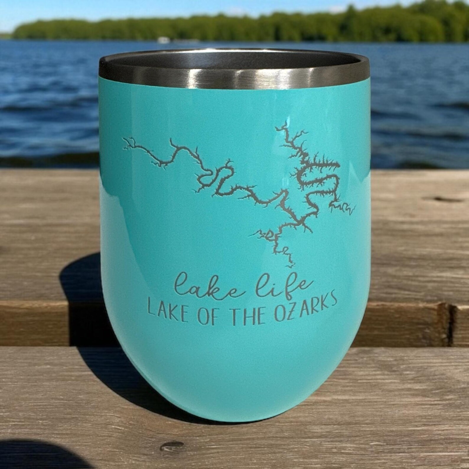 Custom Lake Map Tumbler | Lake Life "lake" Wine Glass, Custom ...