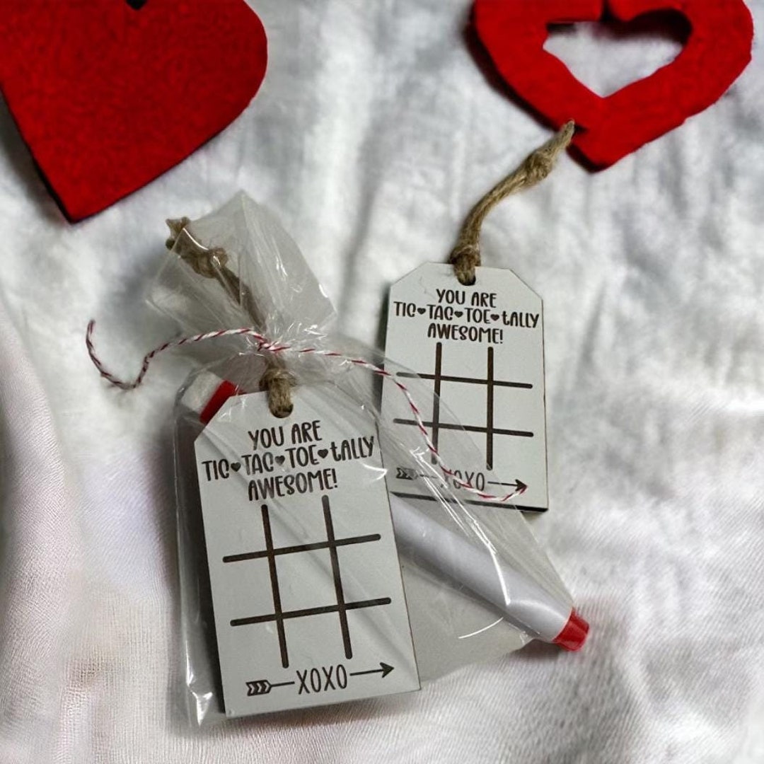 Valentine Tic Tac Toe Tags, Valentine's for Class, Interactive Favors ...