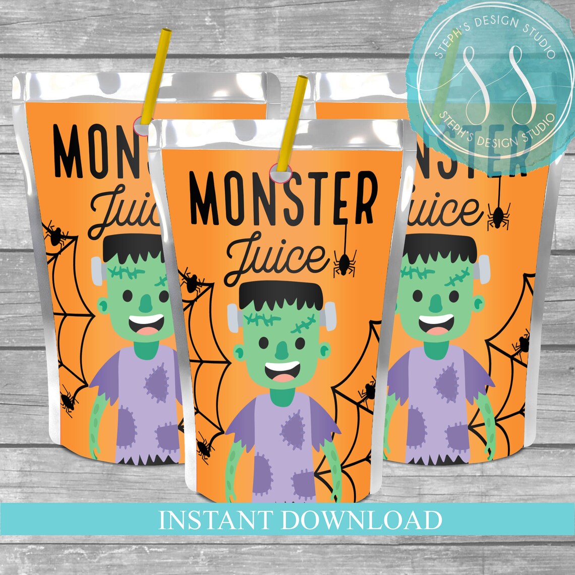 Halloween Juice Labels Capri Sun Labels Halloween Party - Etsy