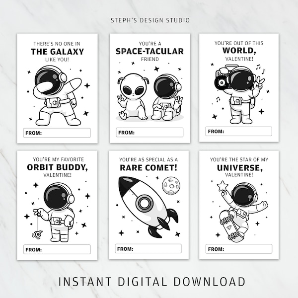 Space Valentine - Etsy