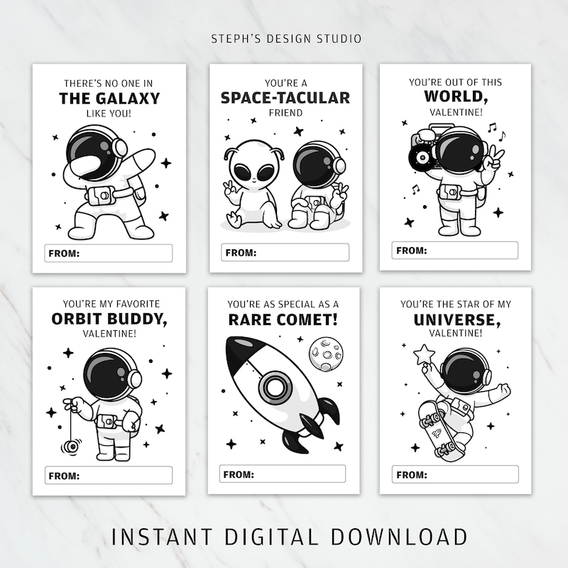 Space Valentine - Etsy