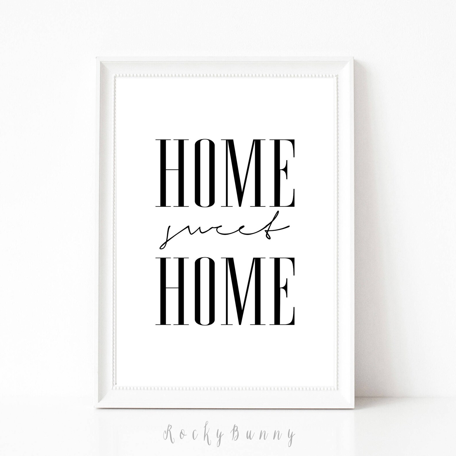Home Sweet Home Typography Printable Poster Instant Download - Etsy