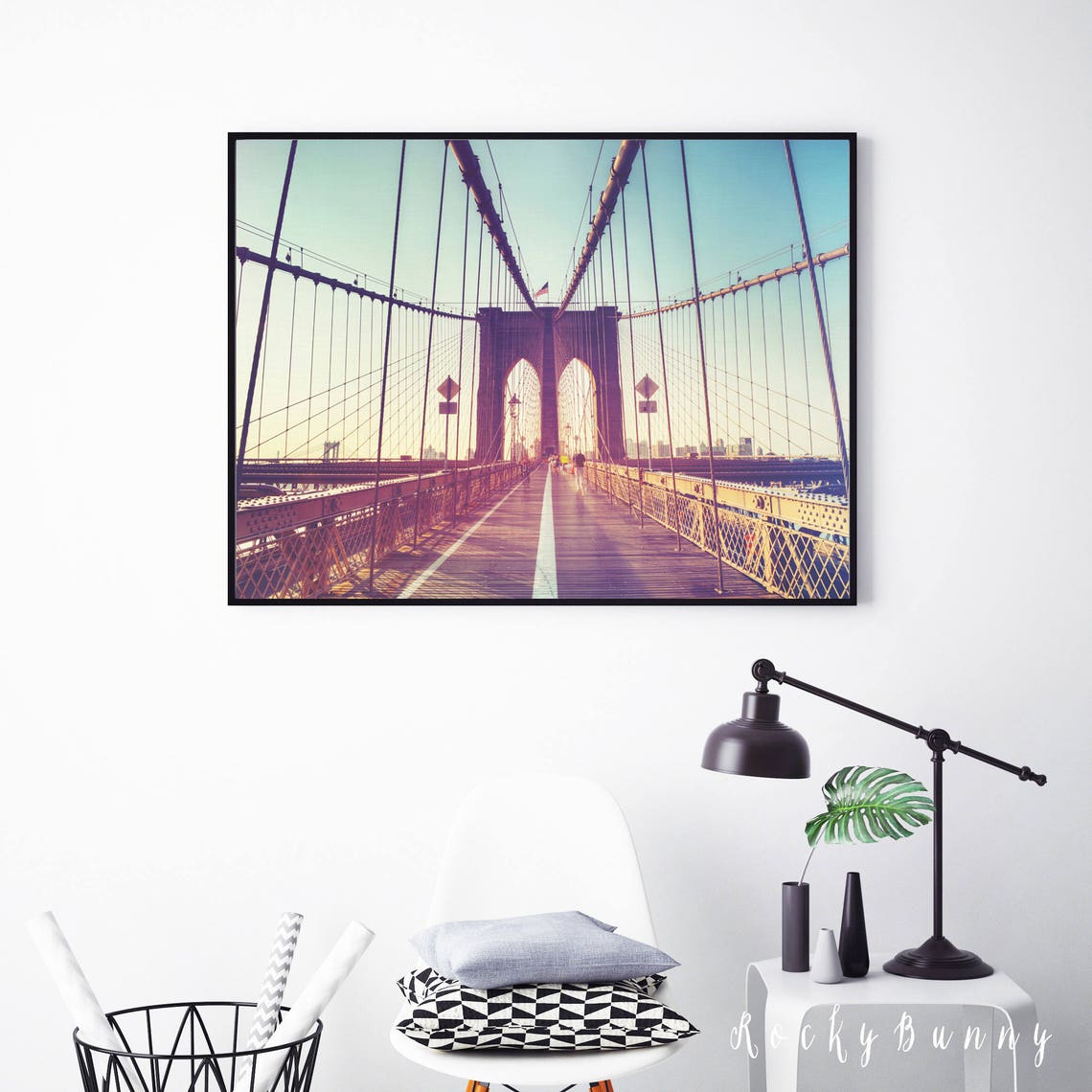 Brooklyn Bridge Print, Instant Download Printable Art, Digital ...