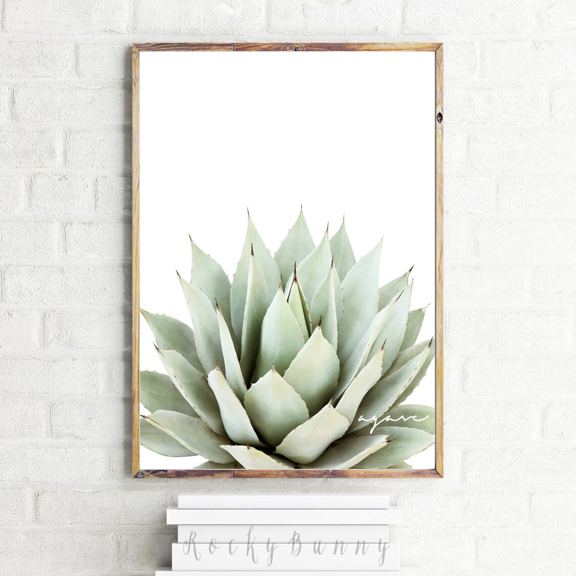 Contemporary Succulent Wall Art Print, Printable Poster, Agave Wall Art ...