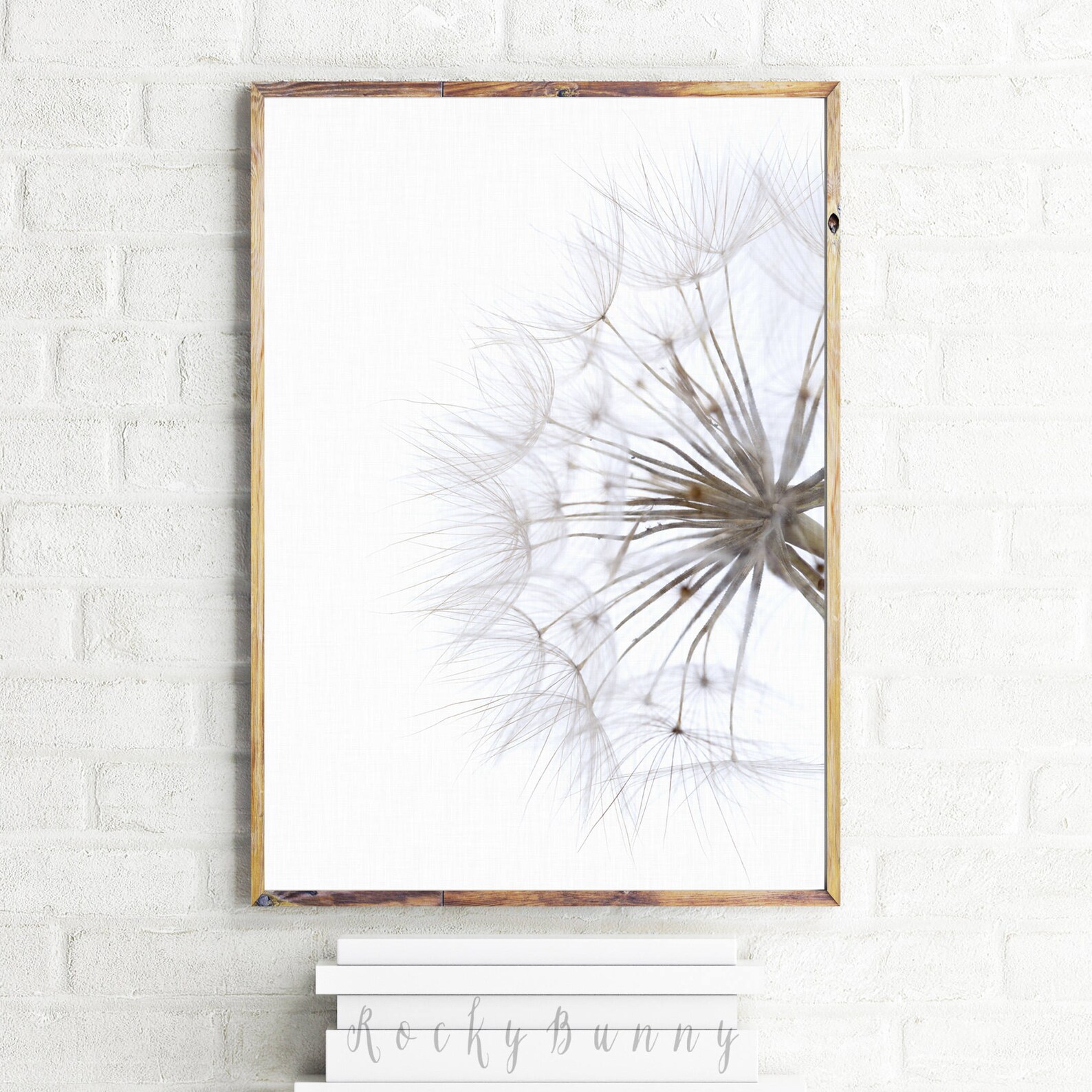 Dandelion Print Printable Art Modern Wall Art Print Digital - Etsy
