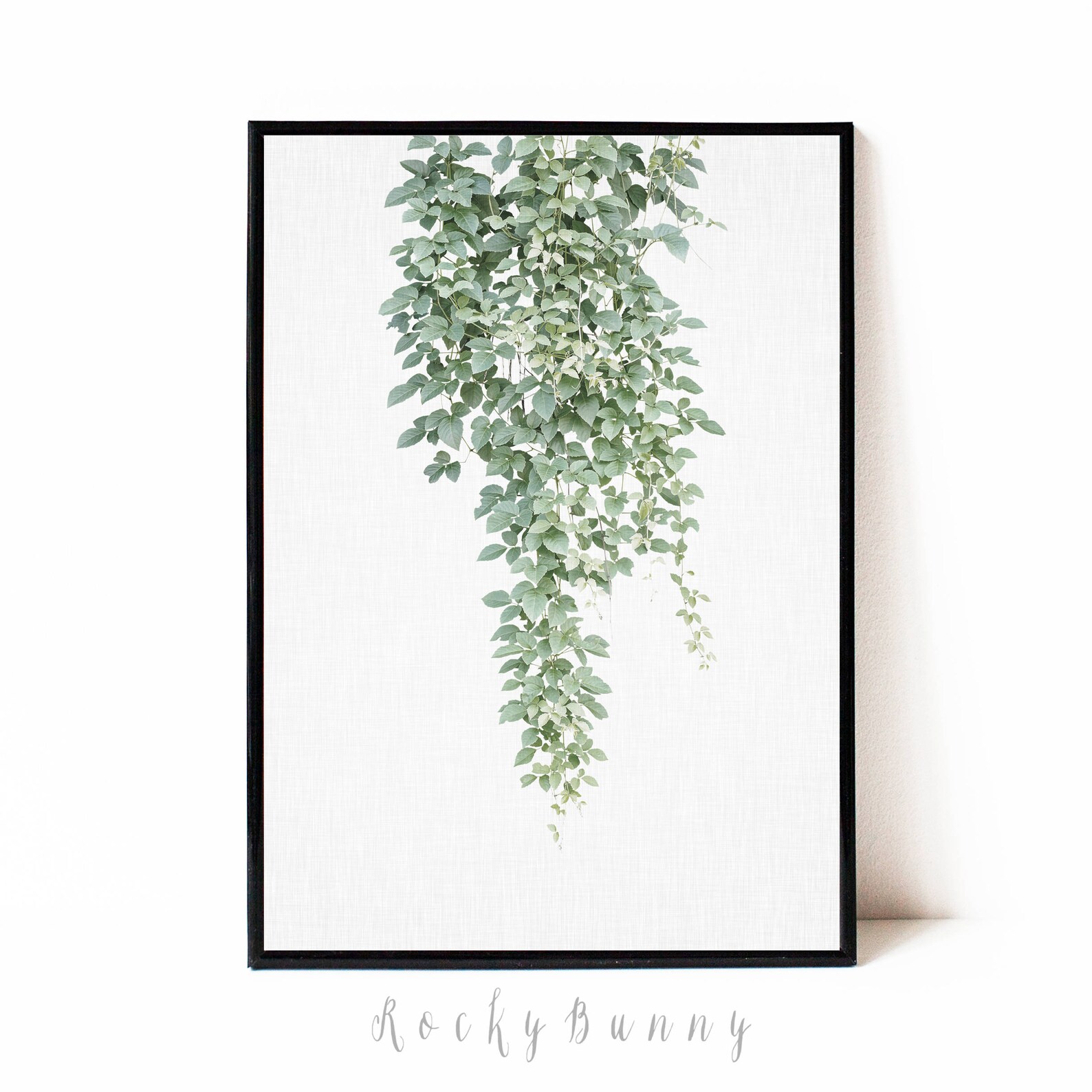 Printable Vine Poster, Green Botanical Wall Art Print, Vine Photography ...