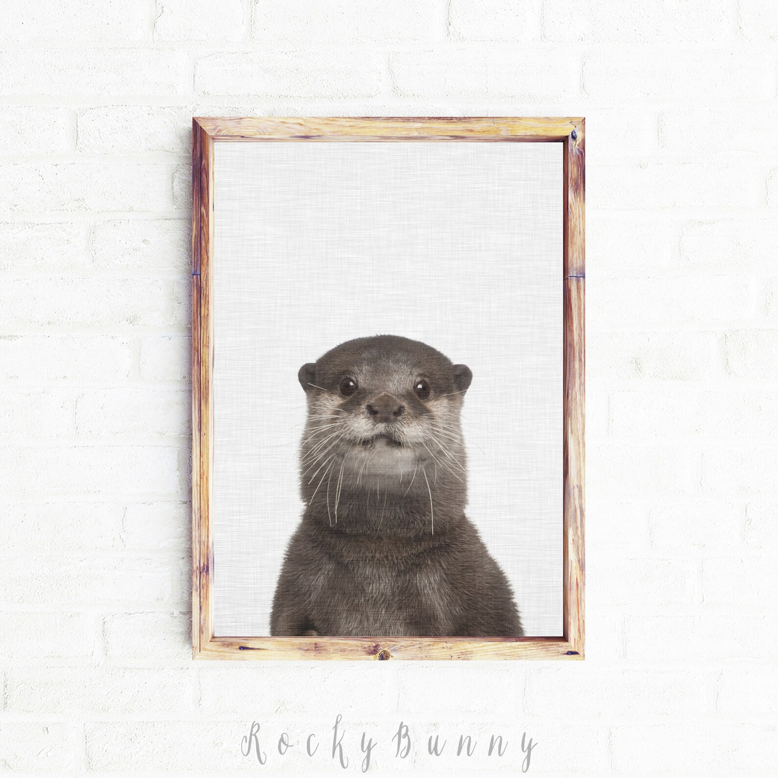 Nursery Wall Art Printables Otter Print Nursery Decor Idea - Etsy