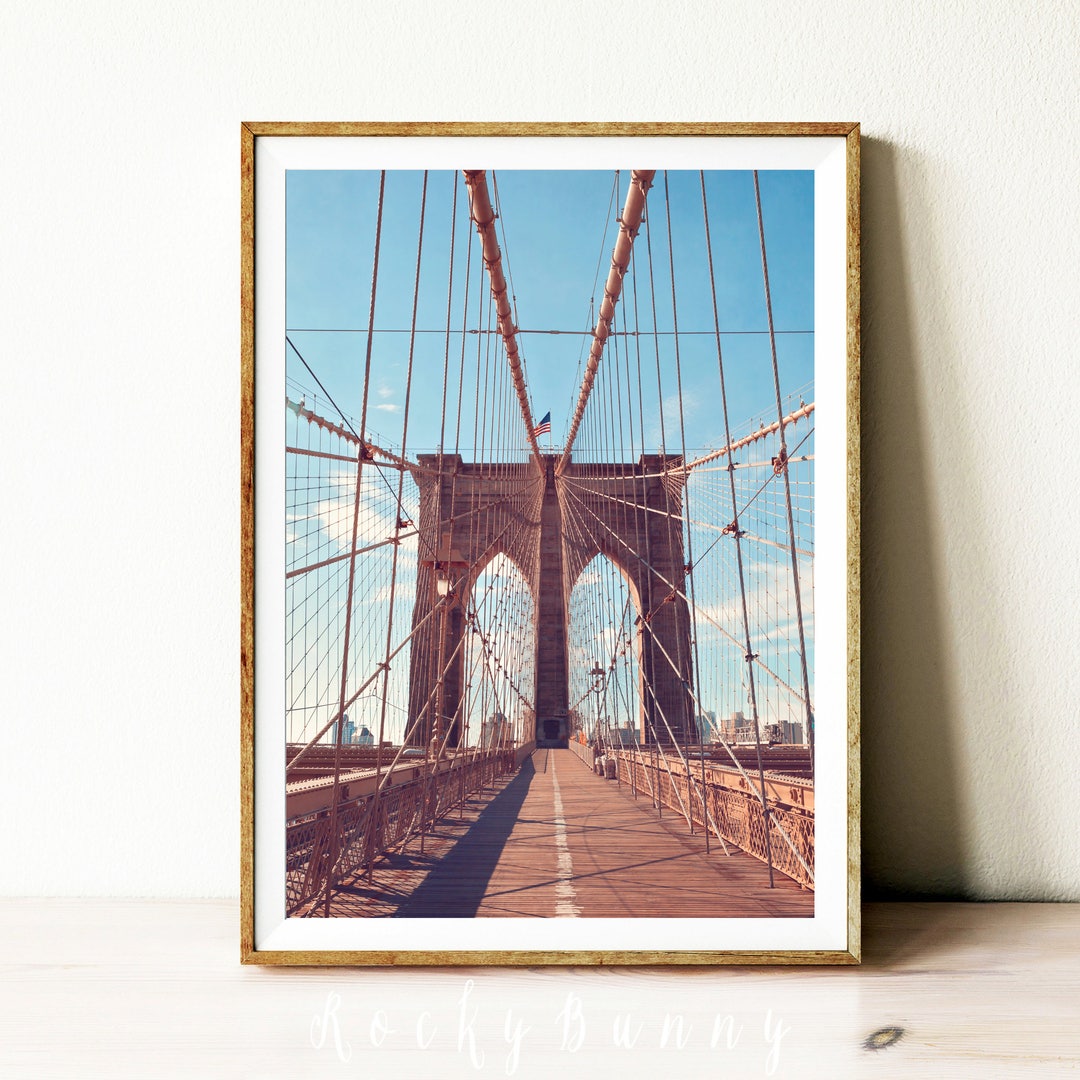 Brooklyn Bridge Printable Poster, Digital Download Print, Instant ...