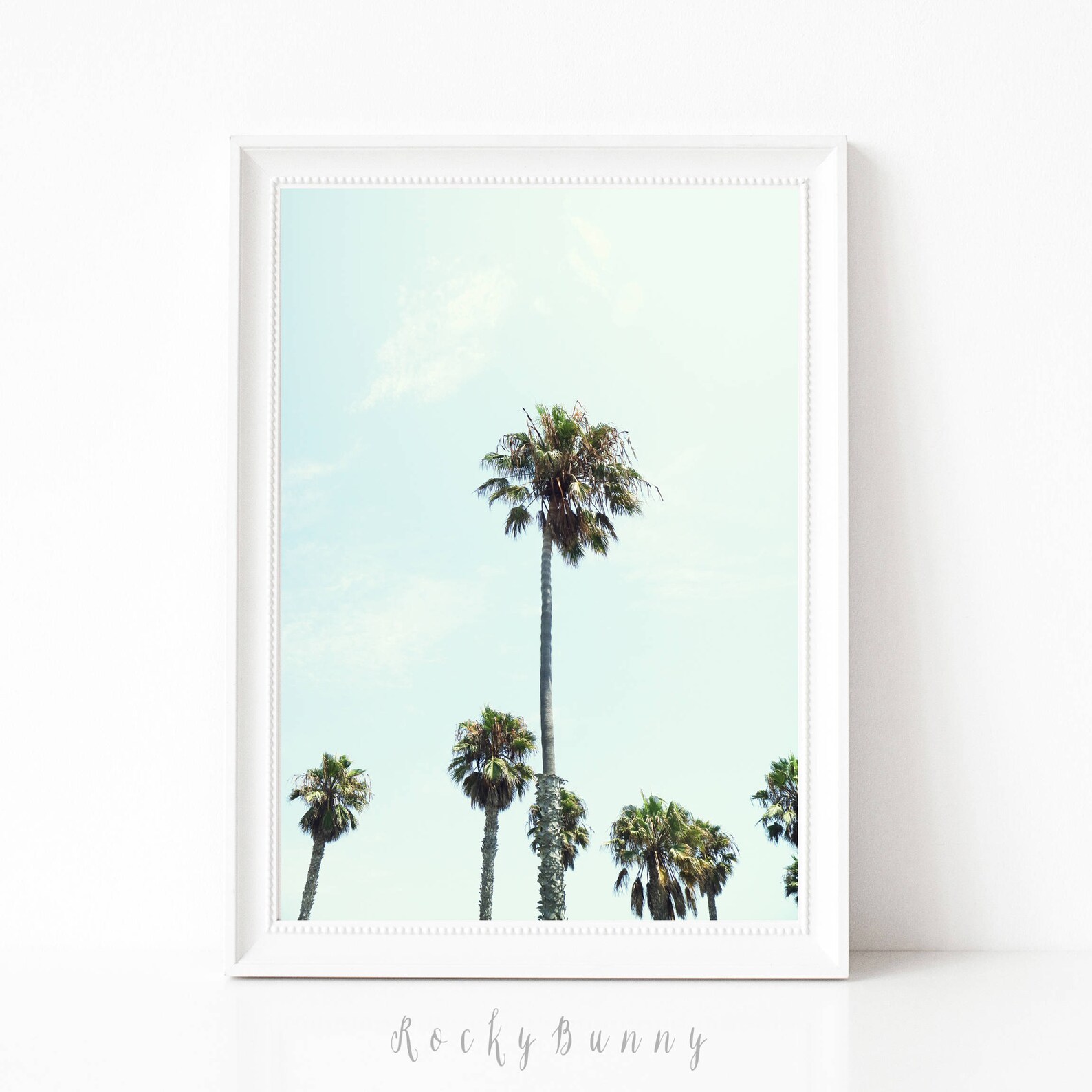 Palm Tree Poster Photography Beach Wall Art Palm Decor - Etsy