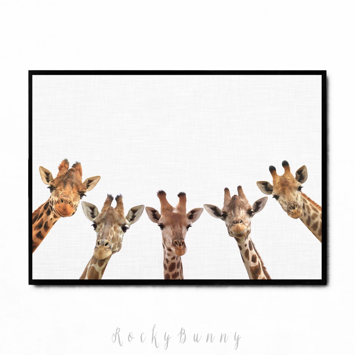 Printable Giraffe Poster, Animal Digital Download Printable Art ...