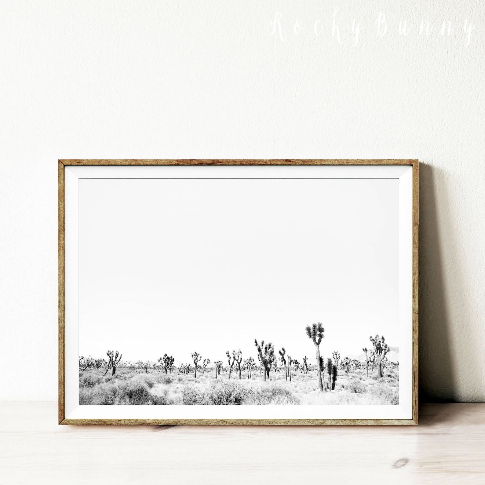 Black and White Desert Print, Printable Wall Art, Desert Photography ...