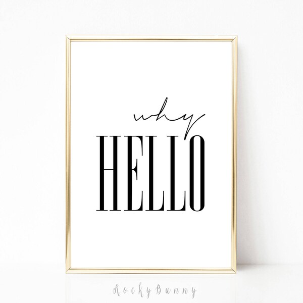 Why Hello Print - Etsy