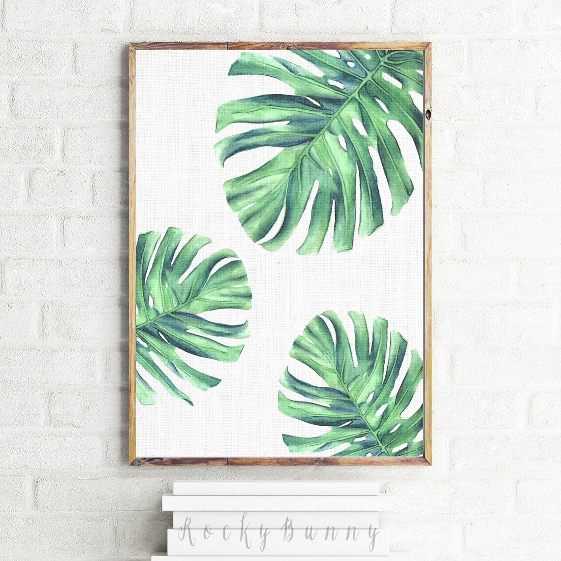 Digital Download Art Monstera Printable Wall Art Tropical | Etsy