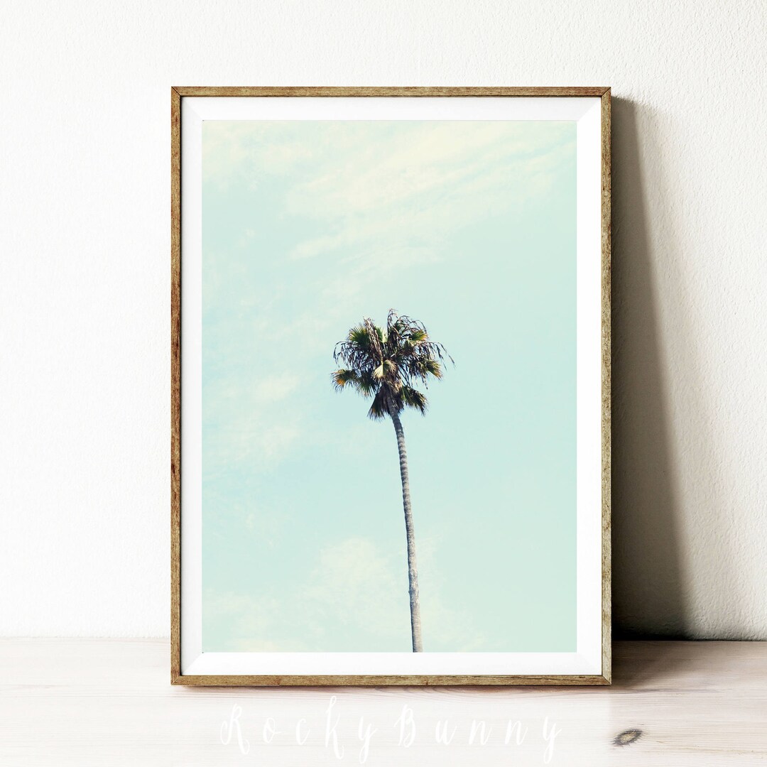 Palm Tree Print Wall Art Poster Printable Wall Decor Instant