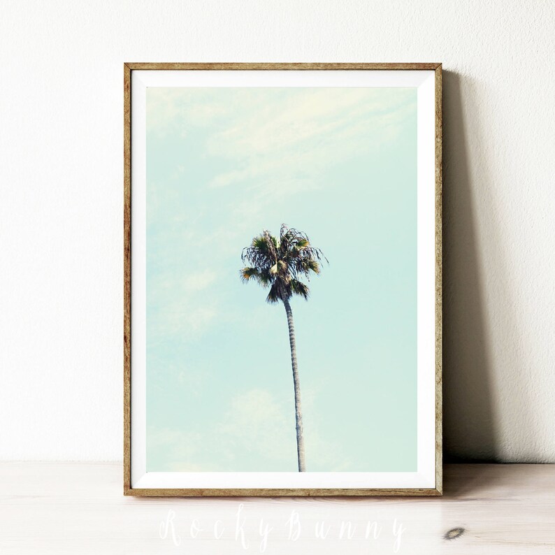 Palm Tree Print Wall Art Poster Printable Wall Decor - Etsy