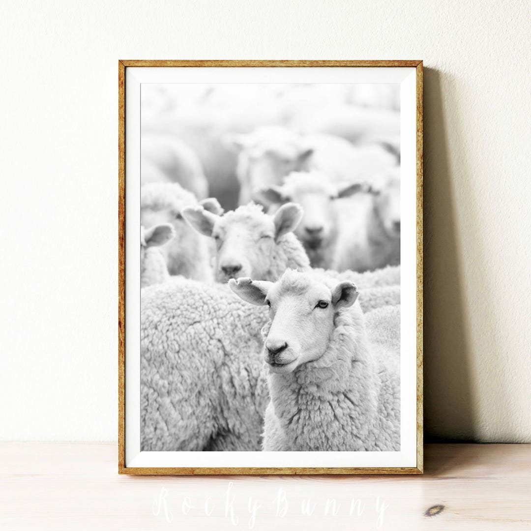 Sheep Instant Download Printable Art, Sheep Wall Art Print, Christian ...