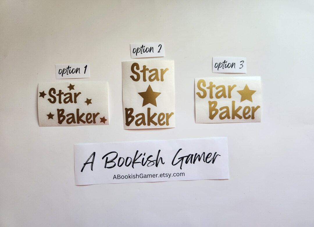 Star Baker Vinyl Decal - Etsy