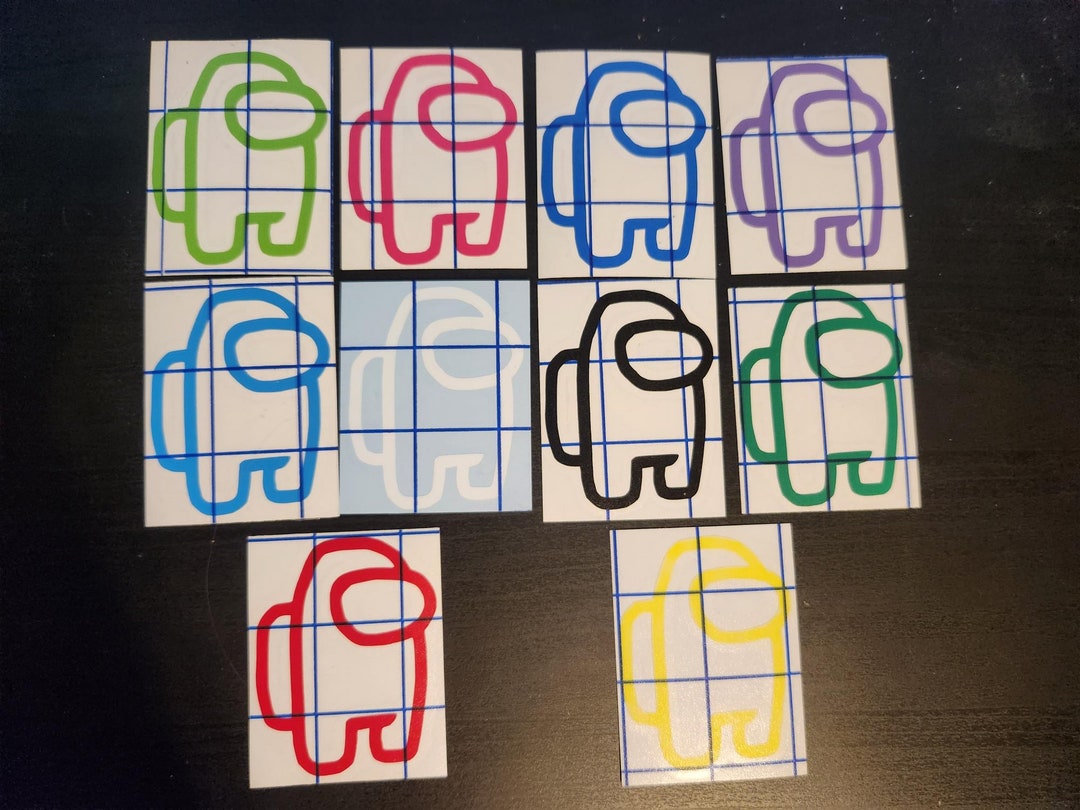 Among Us Inspired Vinyl Decals - Very Limited Stock - Etsy