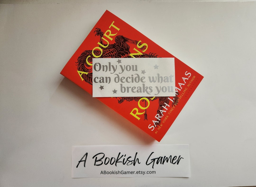 Only You Can Decide What Breaks You Vinyl Decal - Etsy