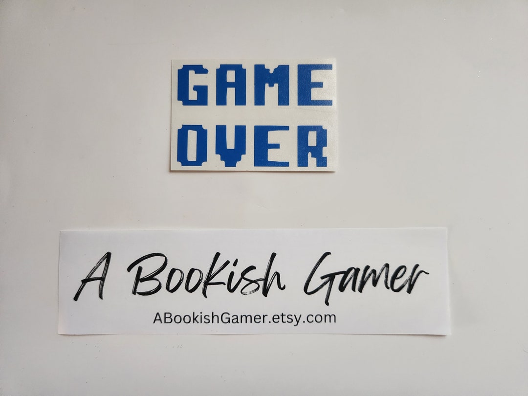 8 Bit Game Over Vinyl Decal - Etsy