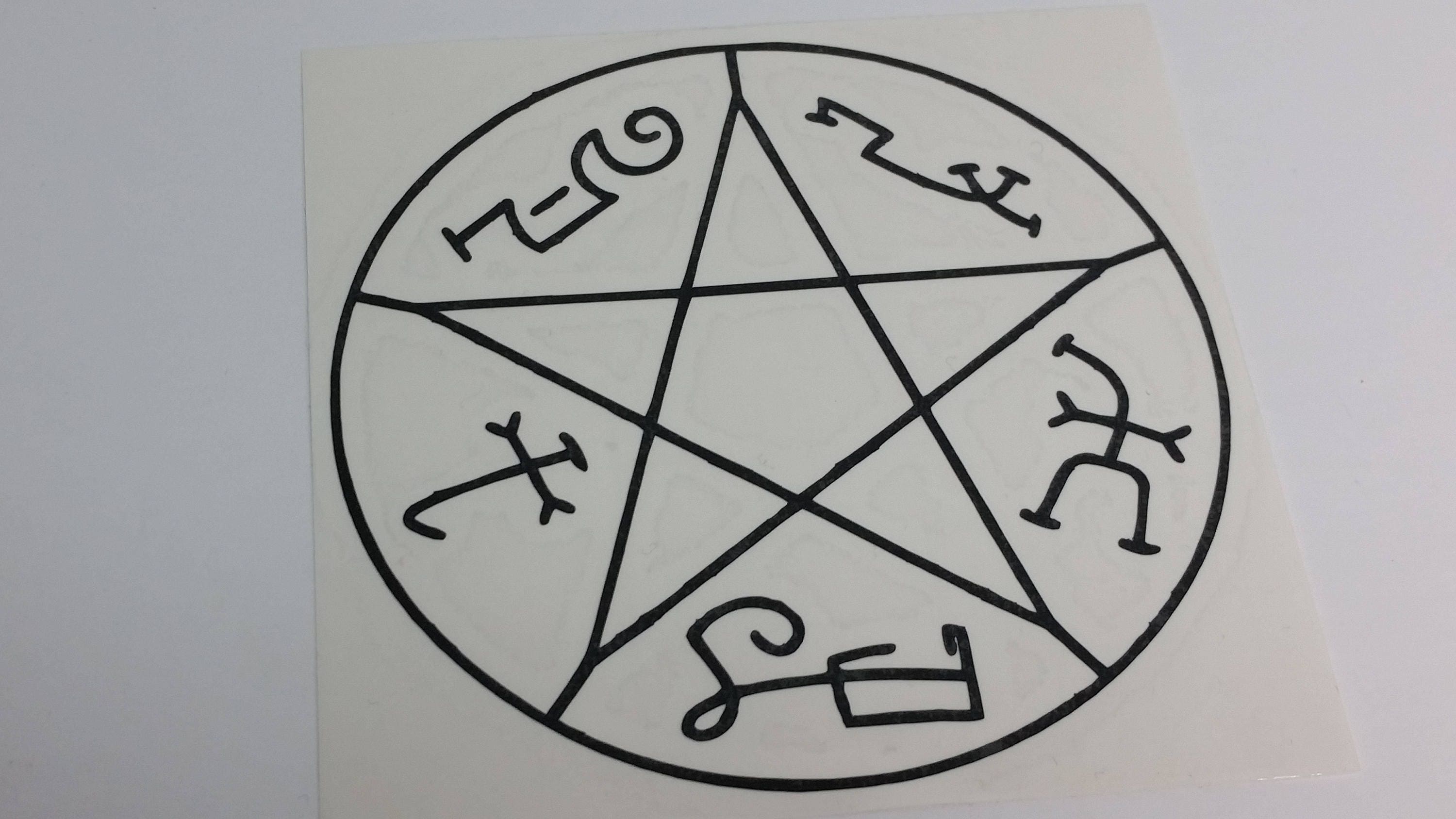 Supernatural Devil's Trap Vinyl Decal - Etsy