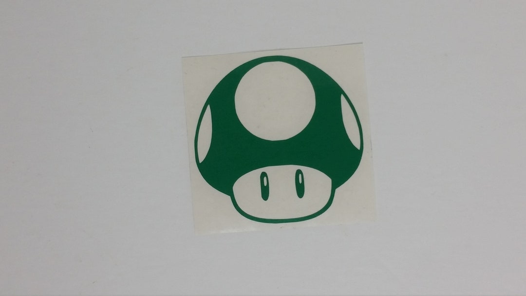 Super Mario Bros Inspired Mushroom Vinyl Decal - Etsy