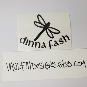 Outlander Inspired Dinna Fash Vinyl Decals - Your Choice of 4 Designs ...
