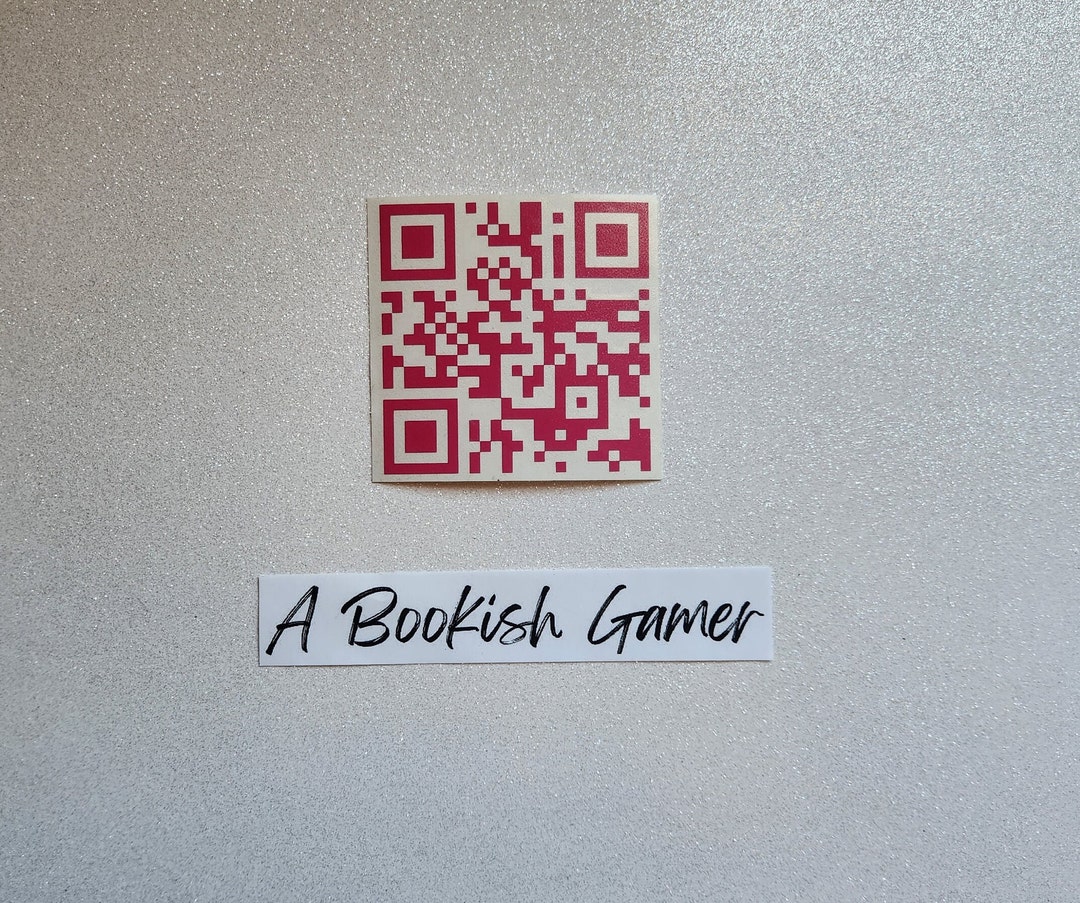Custom QR Code Vinyl Decals - Etsy