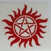 Supernatural Symbol Vinyl Decals - Available as Singles or Packs - Etsy