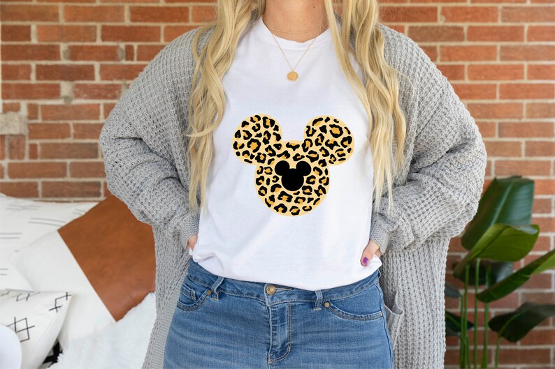 Mickey Leopard Print Svg mickey SVG Leopard Svg Mickey - Etsy