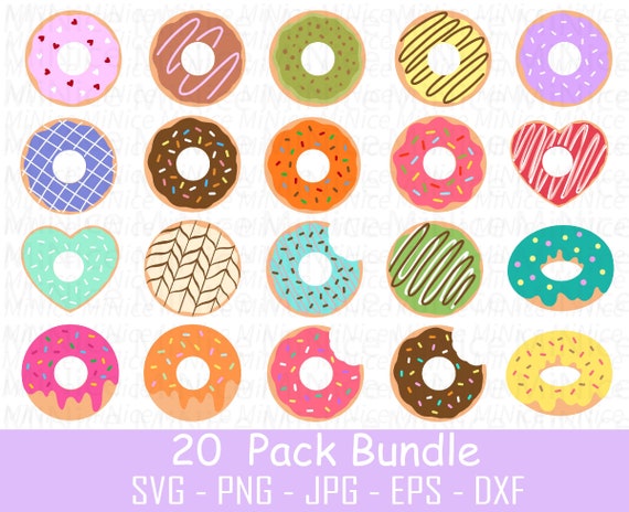 Donut SVG Bundle Donut Svg Donut Cricut donut Clipart | Etsy