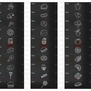Food Stamp Procreate - Procreate Stamp Pack - Food Doodle Brushes Stamp ...
