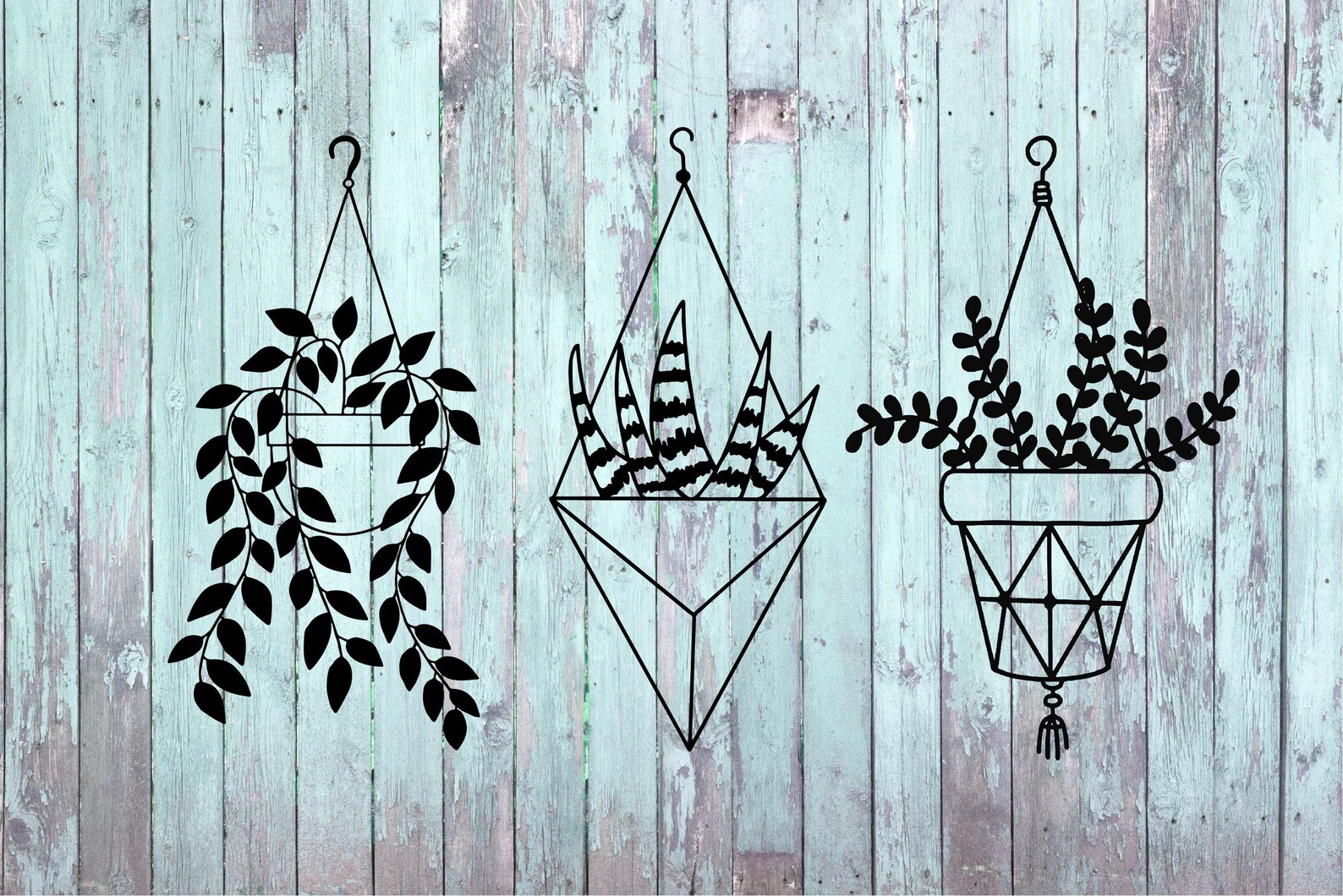 Plants SVG Bundle Hanging Plant Svg gardening Silhouette - Etsy India
