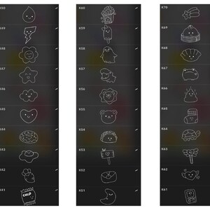 Kawaii Stamp Procreate - Procreate Stamp Pack - Doodle Brushes Stamp ...