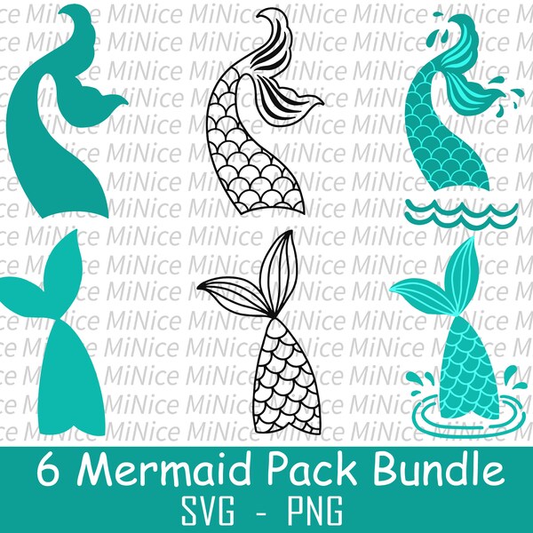 Mermaid Tail Svg - Etsy