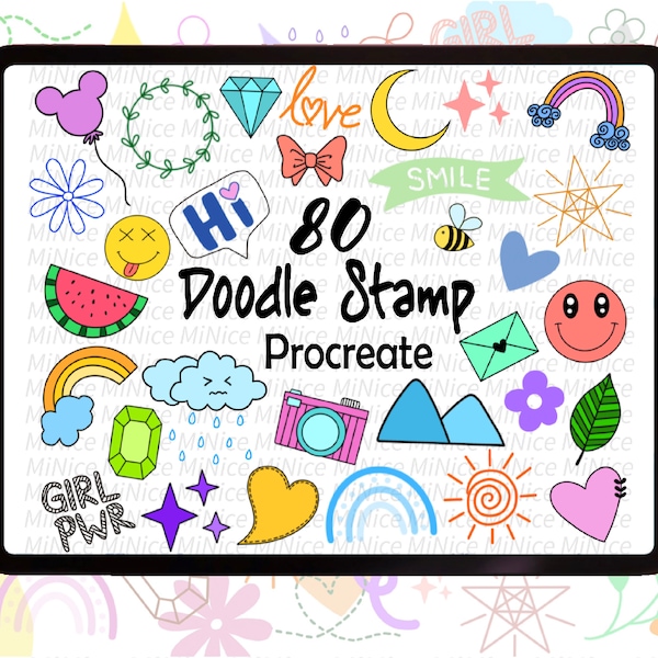 Doodle Stamps - Etsy