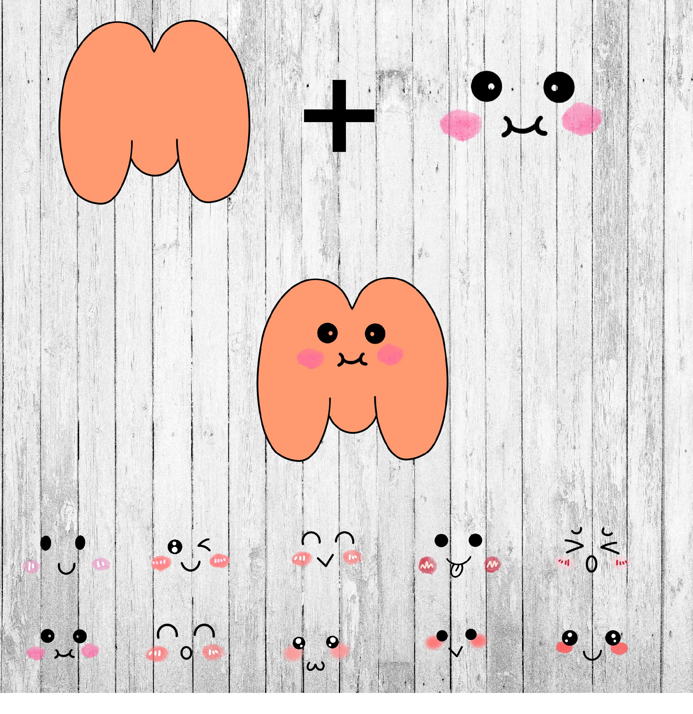 Kawaii Alphabets Clipart Doodle Numbers Clipart Cute Alphabets - Etsy ...