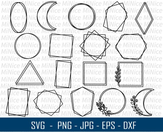 Double Frame SVG Bundle Round Frame Svg Square Svg Png - Etsy