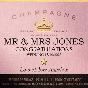 Personalised Champagne Gold Bottle Adult Label Wedding - Etsy