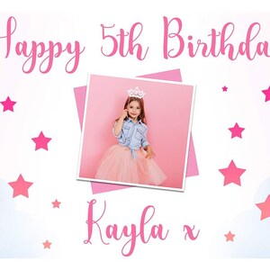 Girls Personalised Unicorn Photo Banner - Etsy