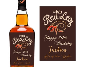 Personalised White Rum Bottle Label Any Name and Message - Etsy UK
