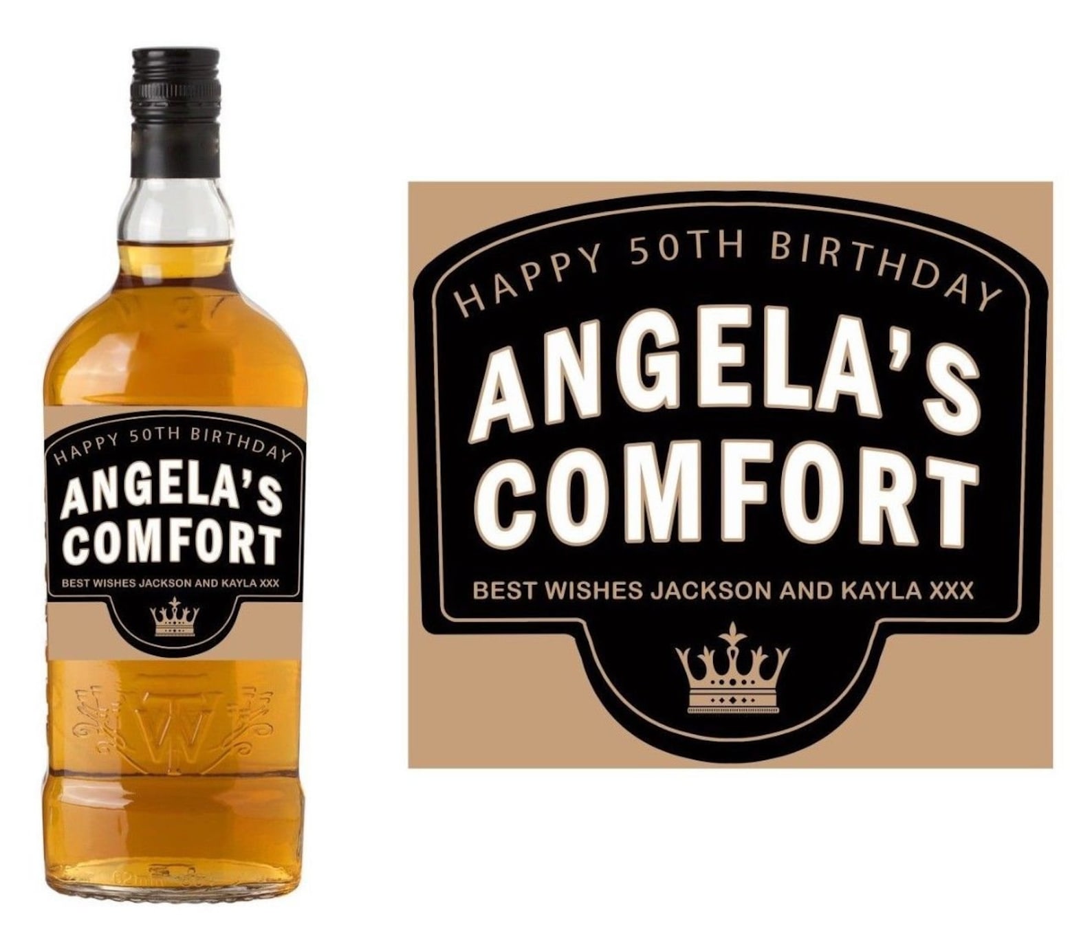 Southern Comfort Personalised Gift Bottle Label - Etsy