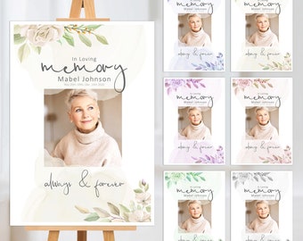 CELEBRATION OF LIFE Sign, Printed Sign With Photo, A1, A2, A3 or A4 ...