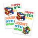 Rubik Cube Happy Birthday Greeting Card Childrens Fidget Boys Girls ...