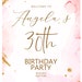 Personalised Womens Girls Birthday Party Welcome Sign - A2, A3 or A4 ...