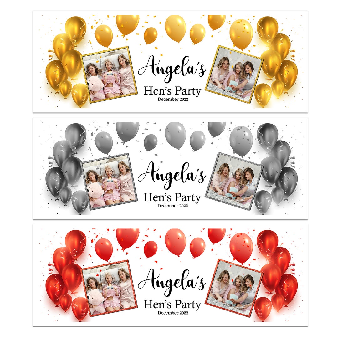 Personalised Hen Do Party Photo Banner - Etsy