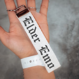 Elder Emo Keychain, Western Keychain, Wristlet Keychain, Boho Keychain ...