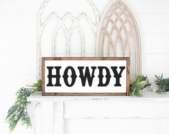 Western Style Sign - Etsy