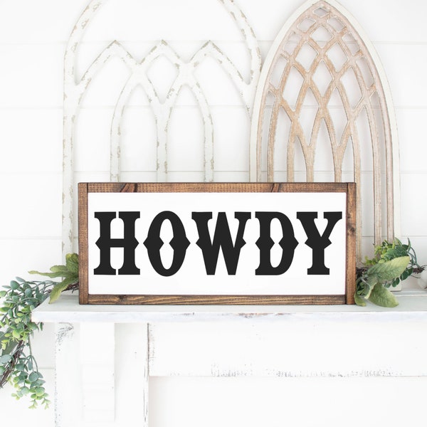 Howdy Sign - Etsy